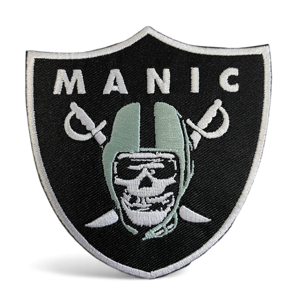 Manic Hispanic " Shield" Embroidered Patch – Road Dog Merch