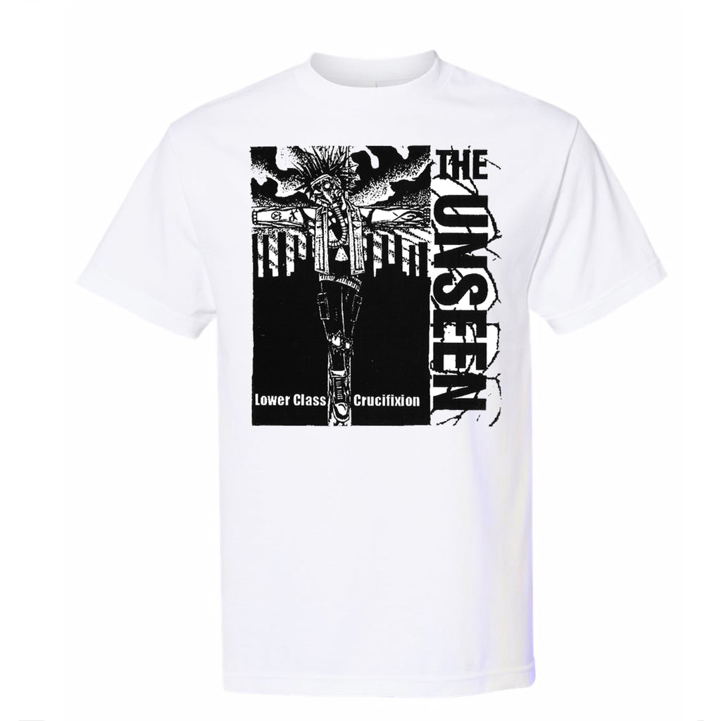 The Unseen "Lower Class Crucifixtion" White Shirt – Road Dog Merch